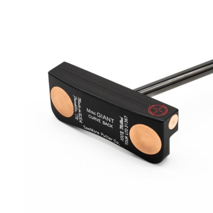 Mini Giant Deep Flange Black Golf Putter | SeeMore Putters